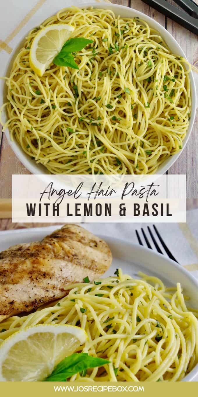 Angel Hair Pasta with Lemon & Basil | Jo's Recipe Box