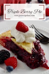 Triple Berry Pie | Jo's Recipe Box