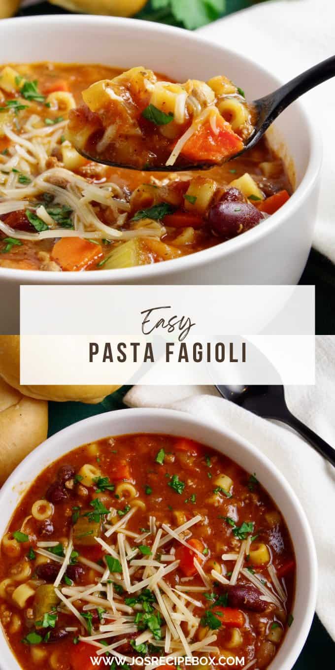 Easy Pasta Fagioli | Jo's Recipe Box